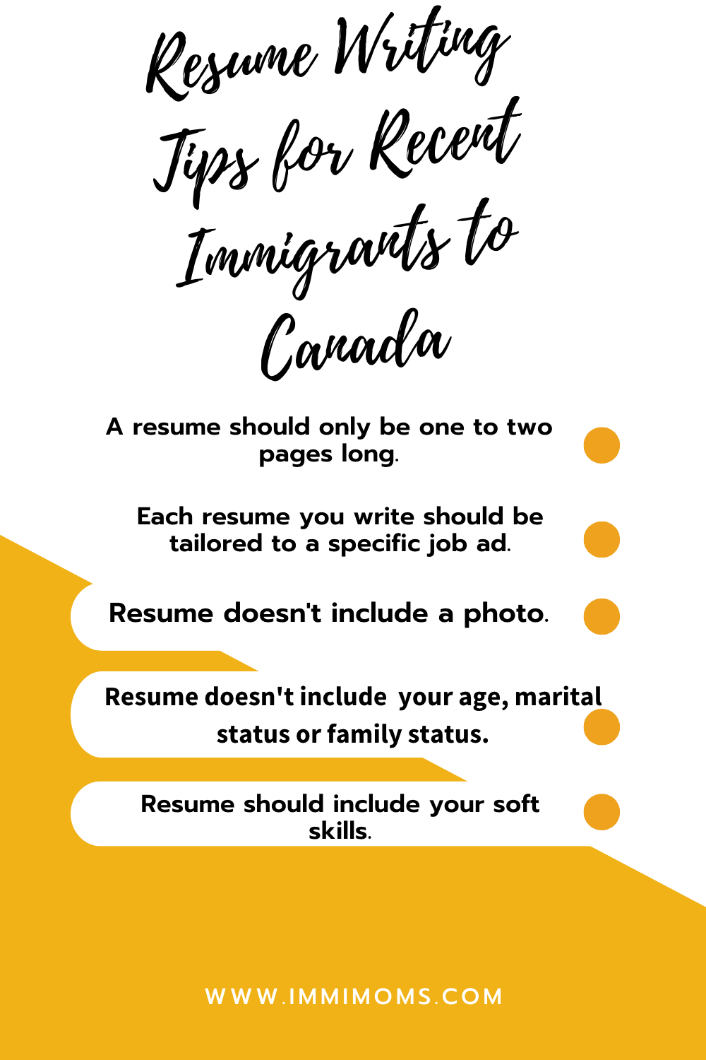 How to Write a Killer Resume with no Experience - Immi Moms